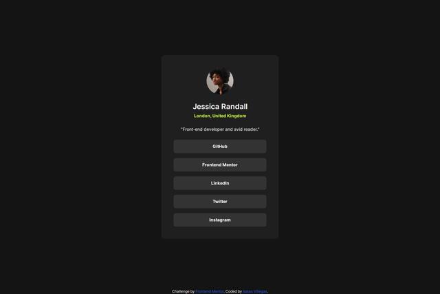 Frontend Mentor Social Links Profile Using React And Tailwind Css