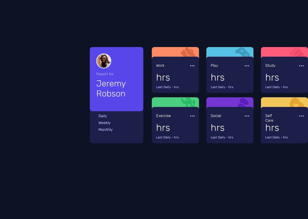 Frontend Mentor | time-tracking-dashboard-main coding challenge solution