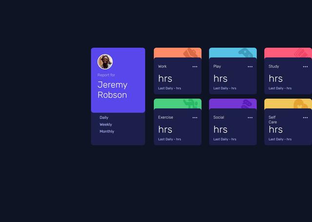 Frontend Mentor | time-tracking-dashboard-main coding challenge solution