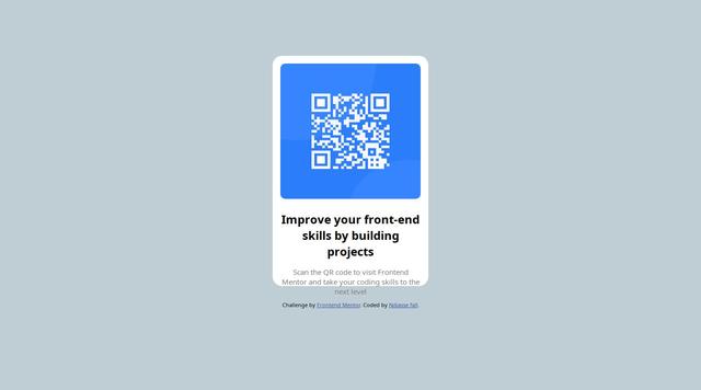 Frontend Mentor | Qr-Code Component coding challenge solution