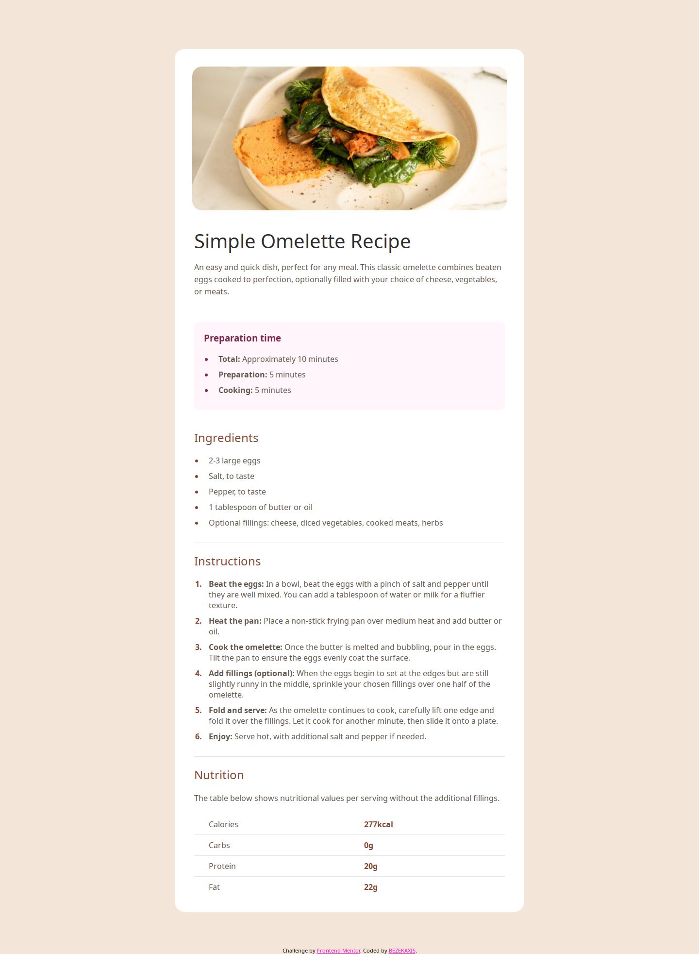 Frontend Mentor | Simple landpage using semantic html and css coding challenge solution