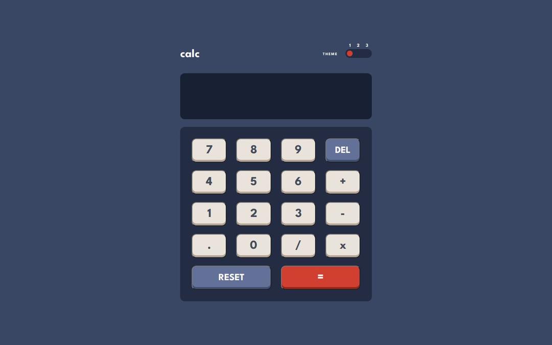 Frontend Mentor | Calculator App using React coding challenge solution