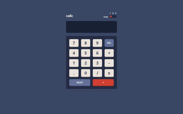 Frontend Mentor Calculator App Using Pure Html Css And Js Coding Challenge Solution