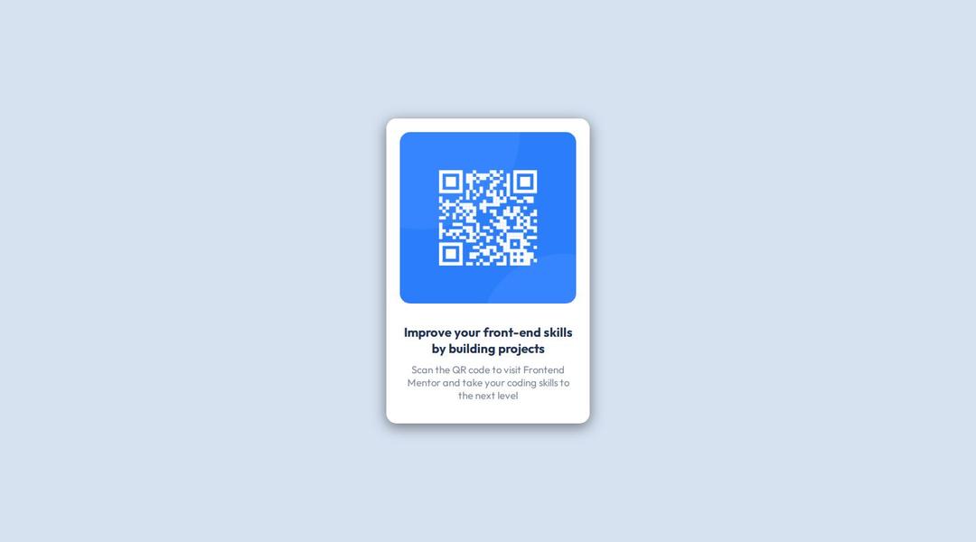 Frontend Mentor | QRCode component completed using flexbox coding challenge solution
