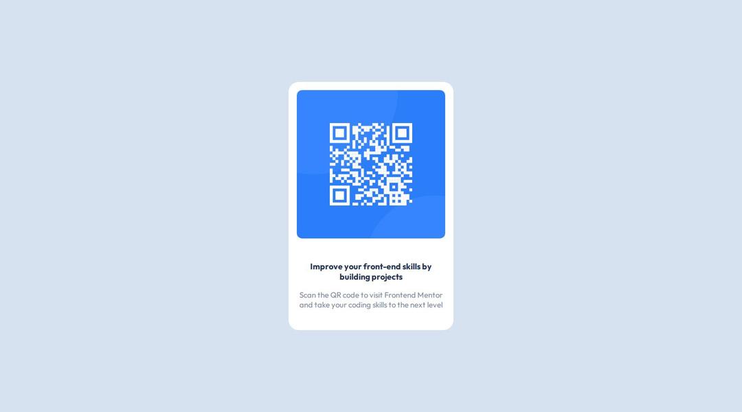 Frontend Mentor | QR Code Component coding challenge solution