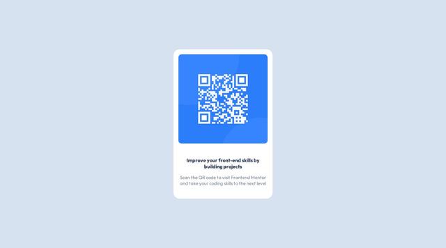 Frontend Mentor | QR Code Component coding challenge solution