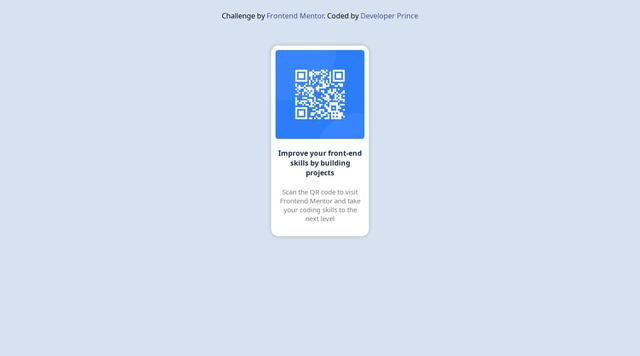 Frontend Mentor | Responsive QR-Code HTML-CSS Design coding challenge solution