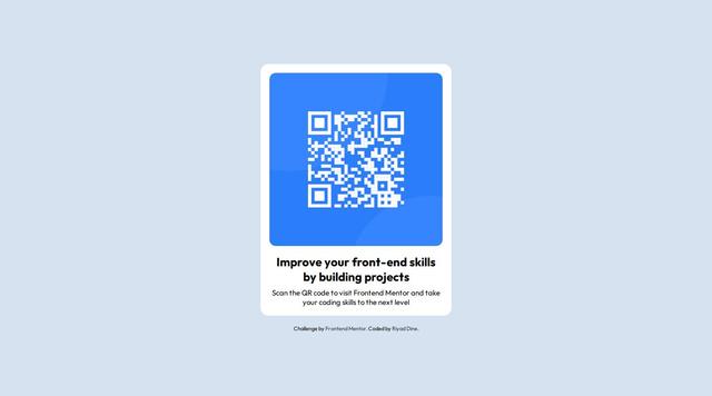 Frontend Mentor | QR code component coding challenge solution