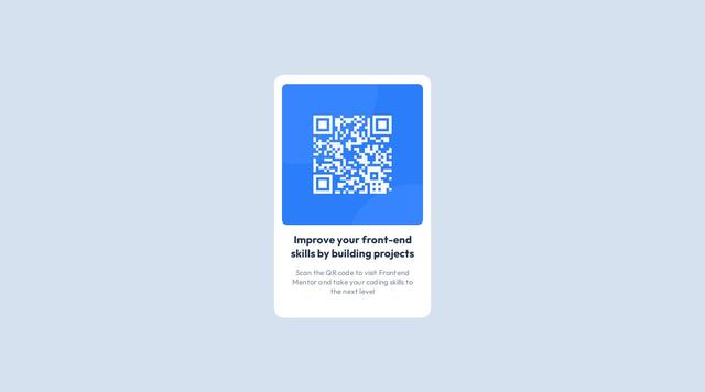 Frontend Mentor | qr-code-using-flexbox coding challenge solution