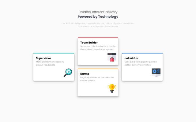 Frontend Mentor Responsive Four Card Preview Coding Challenge Solution