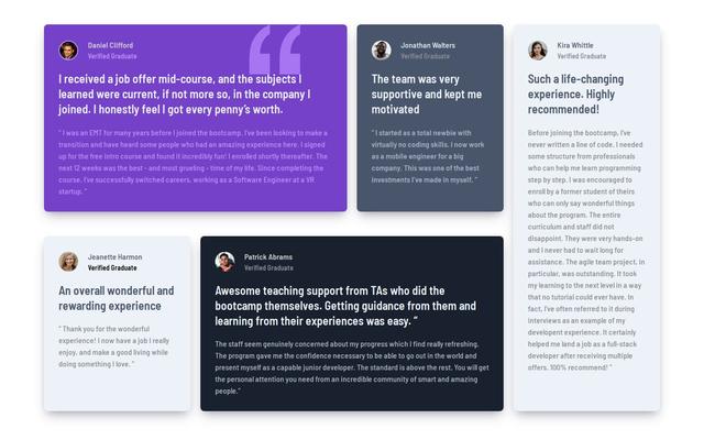 Frontend Mentor | Responisve Grid Layout HTML CSS coding challenge solution