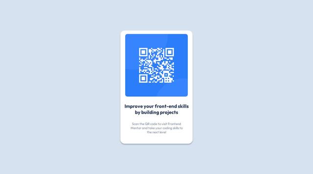 Frontend Mentor | QR code card component made using vanilla HTML & CSS coding challenge solution