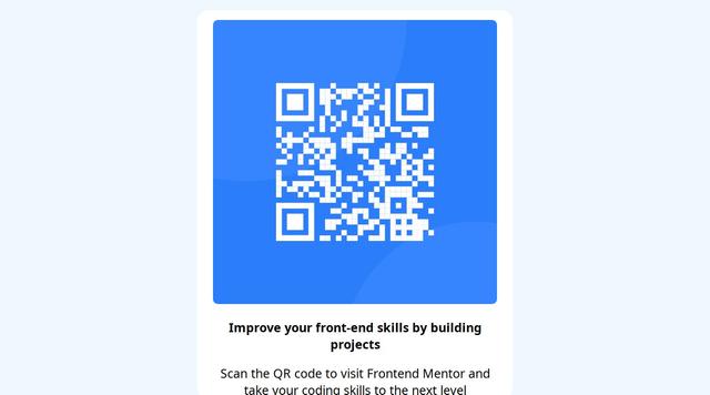 Frontend Mentor | qr code coding challenge solution