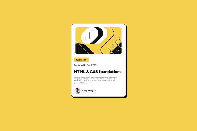Frontend Mentor | HTML & CSS Foundations Blog Preview Card coding ...
