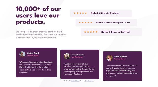 Frontend Mentor | Grid Flexbox coding challenge solution