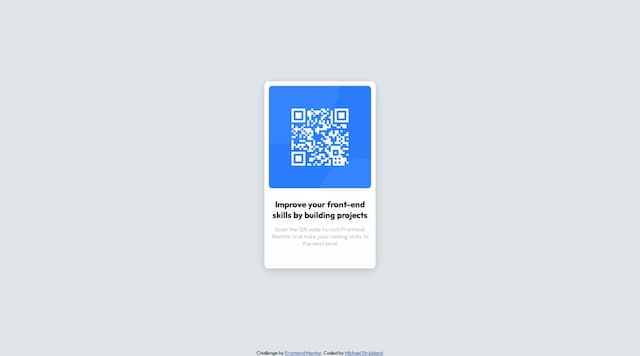 Frontend Mentor | Responsive Centered QR Code coding challenge solution