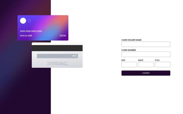Frontend Mentor | Interactive-card-details coding challenge solution