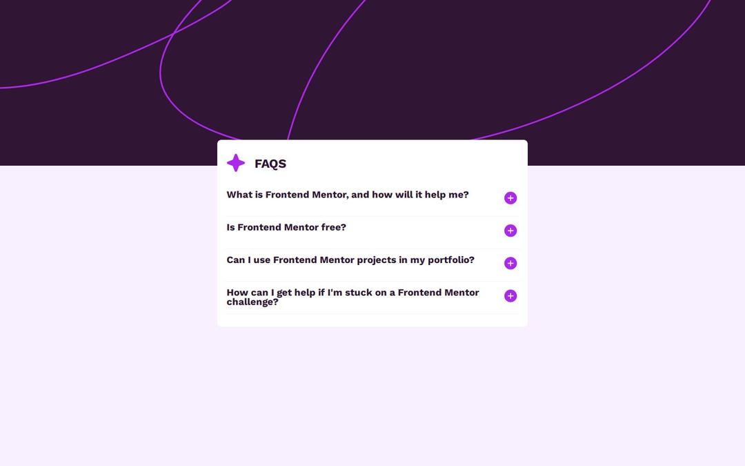 Frontend Mentor Faqs Accordion Using Html And Css Coding Challenge Solution
