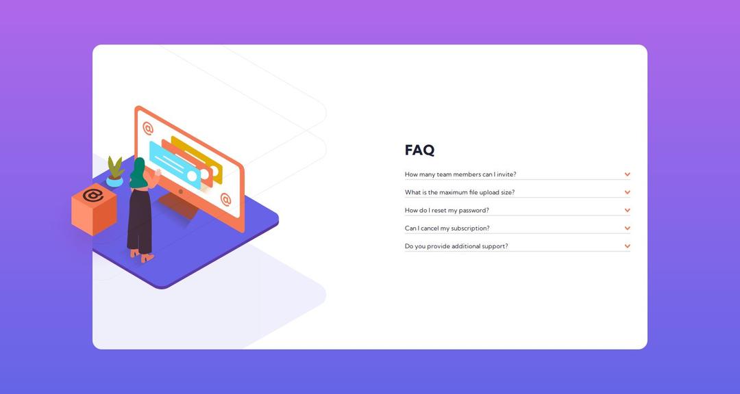 Frontend Mentor | Simple FAQ Accordion [React + Tailwind] coding challenge solution