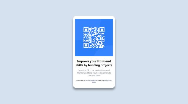 Frontend Mentor | QR Component using flexbox coding challenge solution