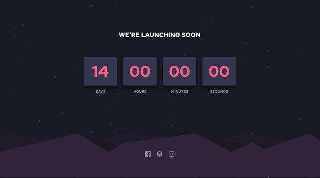 Frontend Mentor Launch Countdown Timer Solution Coding Challenge Solution