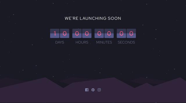 Frontend Mentor Launch Countdown Timer Coding Challenge Solution