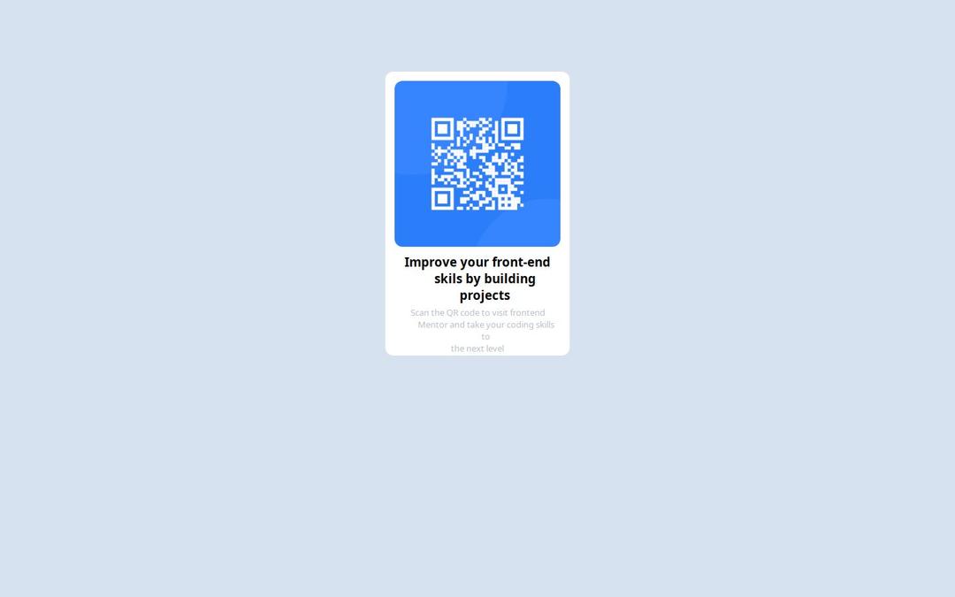 Frontend Mentor | QR code component using html and css coding challenge solution