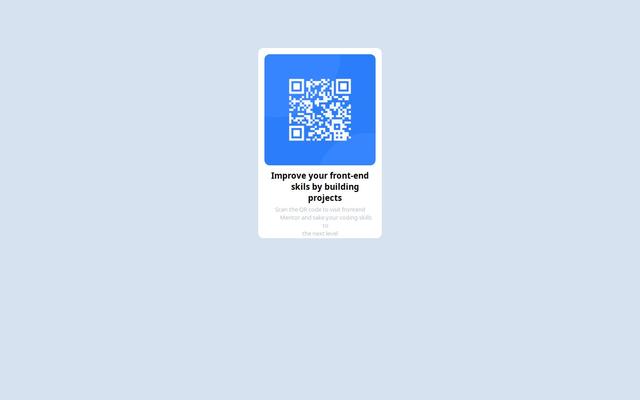 Frontend Mentor | QR code component using html and css coding challenge solution