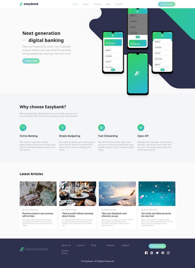 Frontend Mentor | Responsive landing page using html and css coding challenge solution