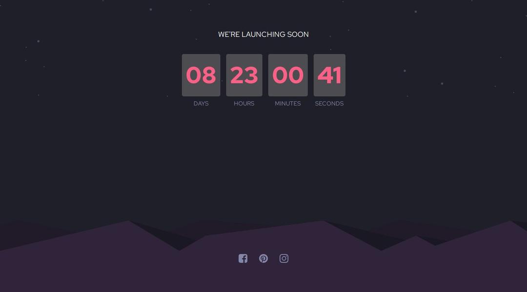 Frontend Mentor Launch Countdown Timer Coding Challenge Solution