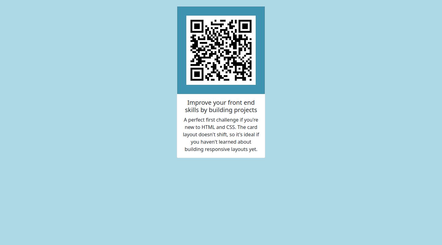 Frontend Mentor | QR code simple design using : html , css and ...