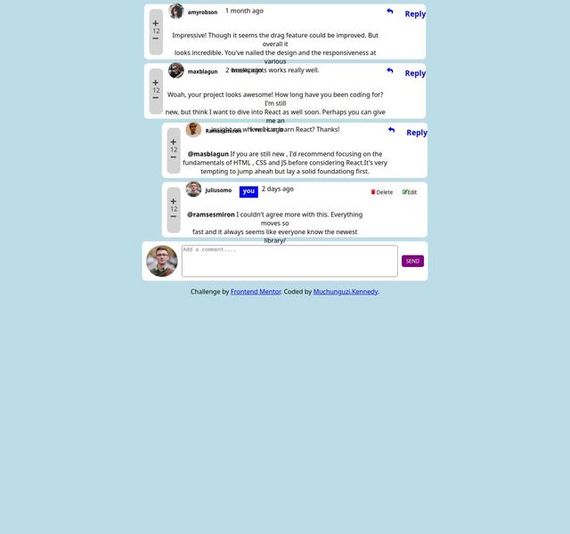 Frontend Mentor | Responsive CSS , HTML , React , JavaScript coding challenge solution