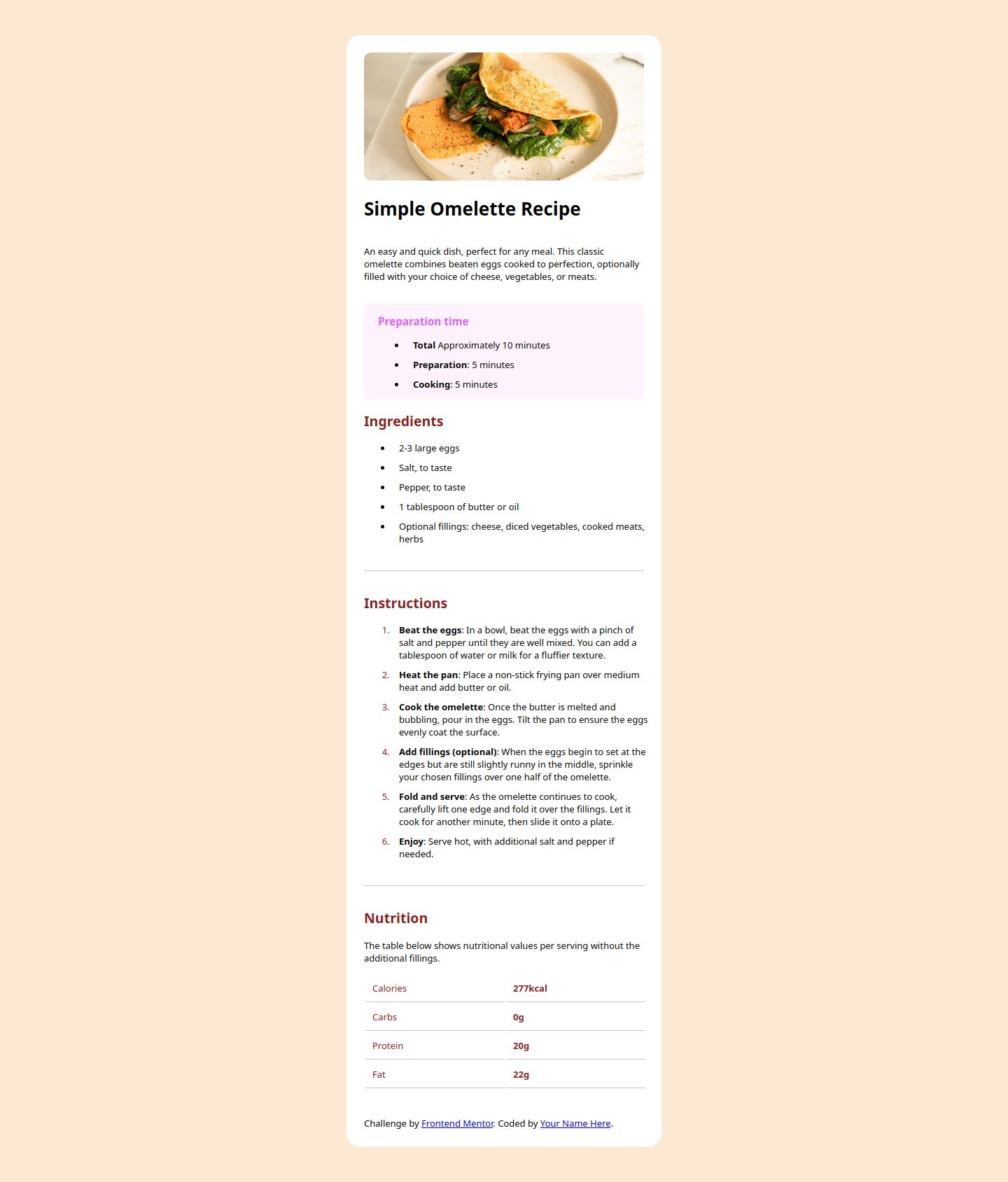 Frontend Mentor | Layout/Flexbox, Media Queries coding challenge solution