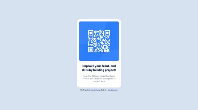 Frontend Mentor | Responsive Qr code page using CSS and HTML coding challenge solution