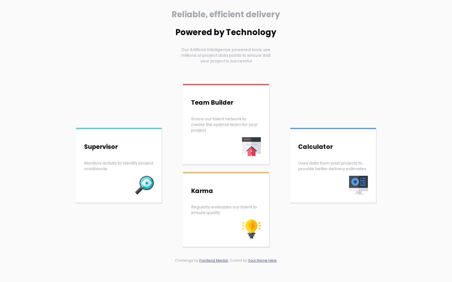 Frontend Mentor | Fourcard Feature coding challenge solution