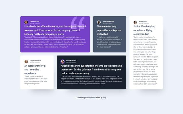 Frontend Mentor Mobile First Grid Flexbox Coding Challenge Solution