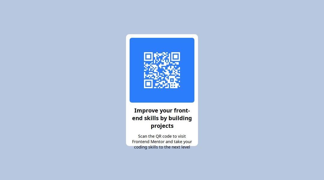 Frontend Mentor | Qr-code coding challenge solution