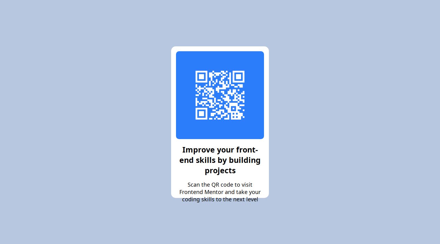 Frontend Mentor | Qr-code coding challenge solution