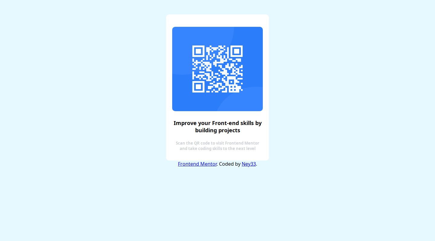 Frontend Mentor | QR. Primer proyecto de Frontend-Mentor coding challenge solution