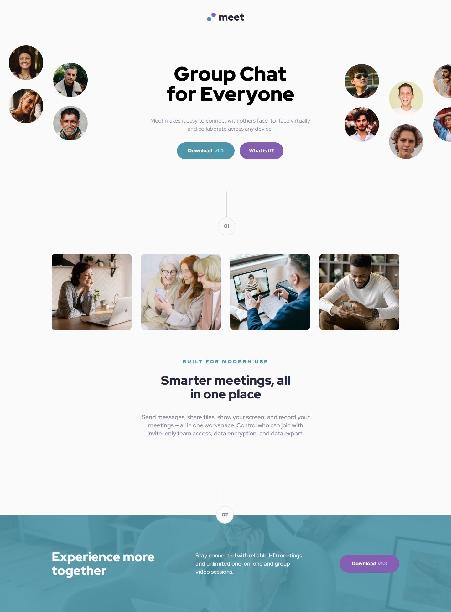 Frontend Mentor | Meet Landing page using MEDIA QUERIES coding challenge solution