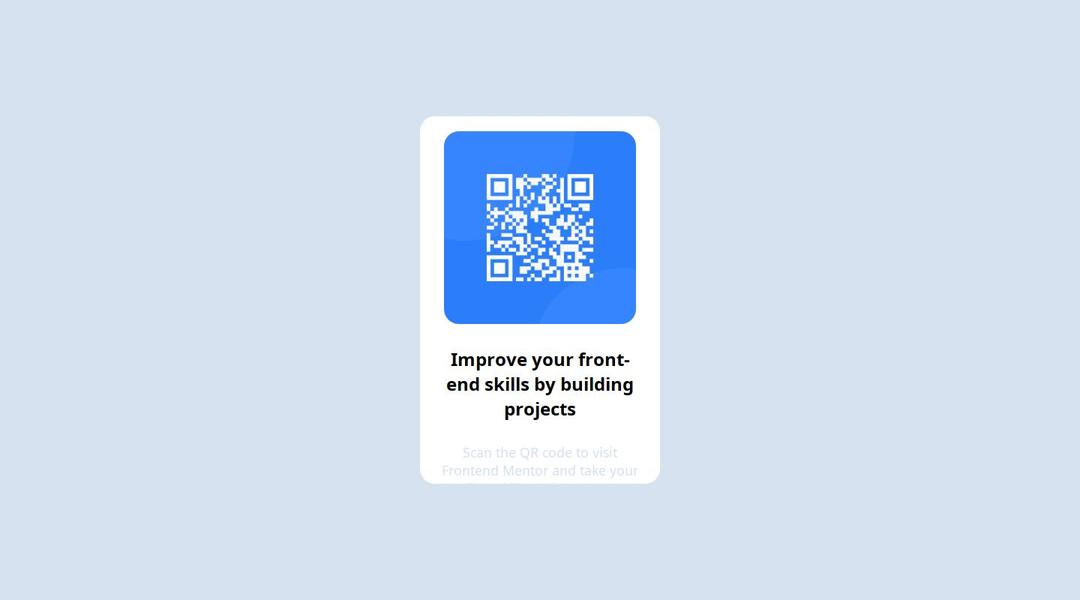 Frontend Mentor | Frontend Mentor | QR code component Responsive coding challenge solution