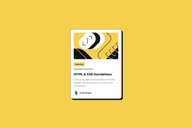 Frontend Mentor | Blog preview card coding challenge solution