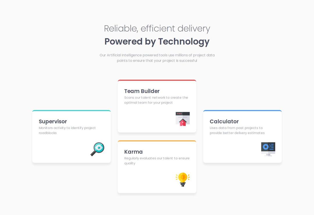 Frontend Mentor Four Card Feature Component Using Html And Css Coding Challenge Solution