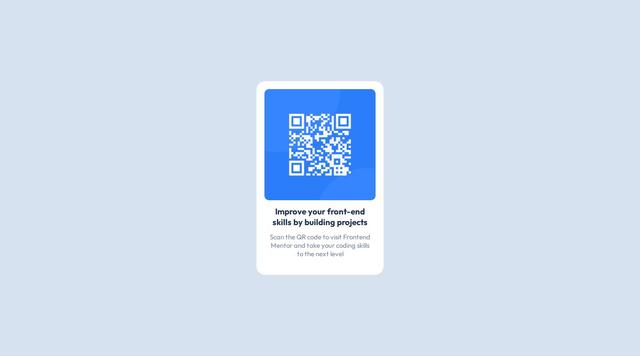 Frontend Mentor | QR code component using CSS Flexbox coding challenge solution