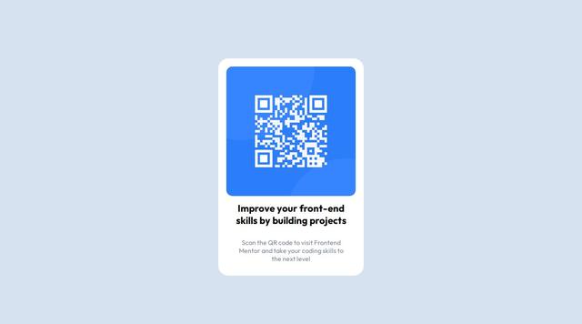 Frontend Mentor | QR CODE coding challenge solution