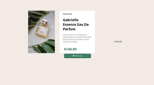 Frontend Mentor | perfumecard coding challenge solution