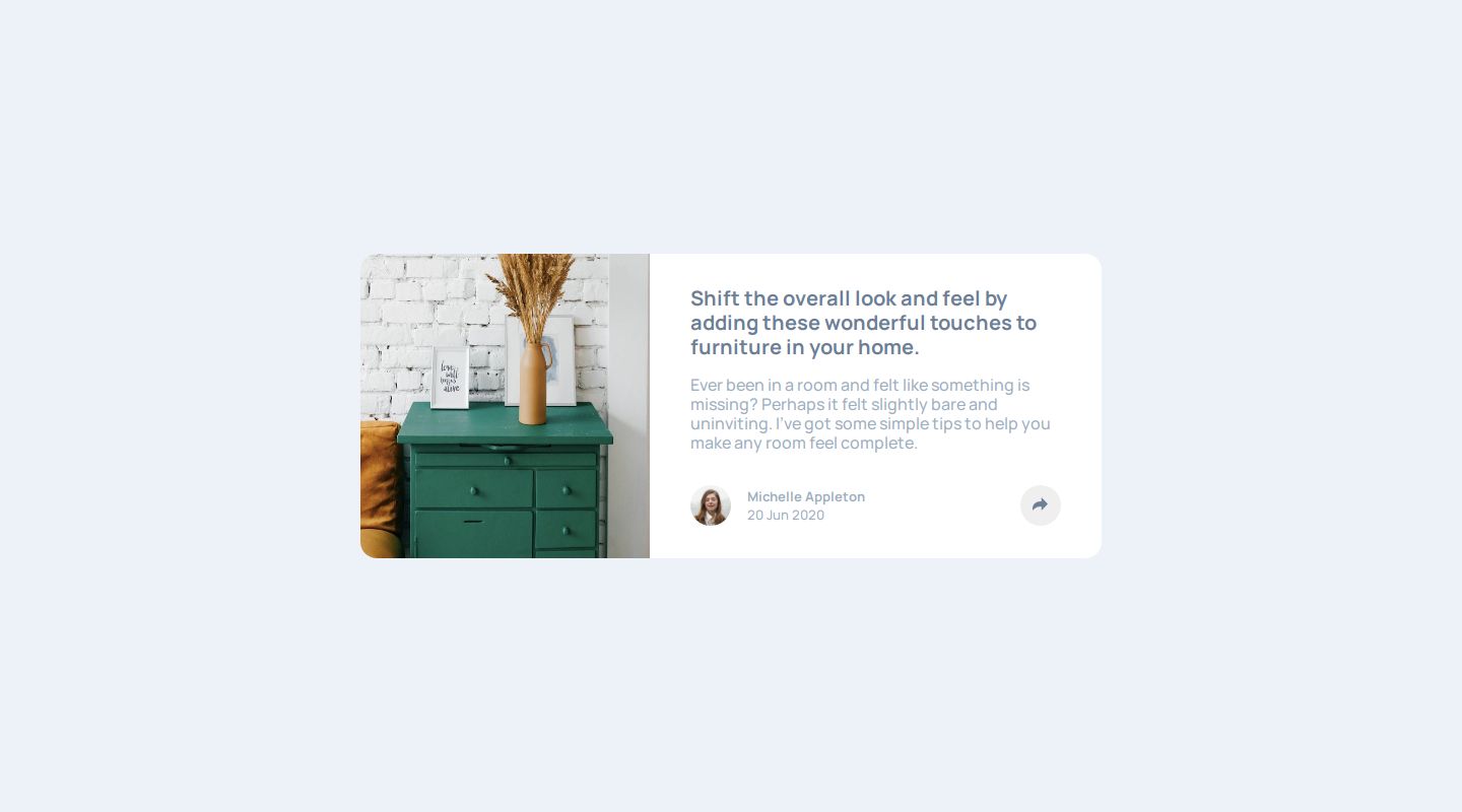 Frontend Mentor | Article Preview Component coding challenge solution