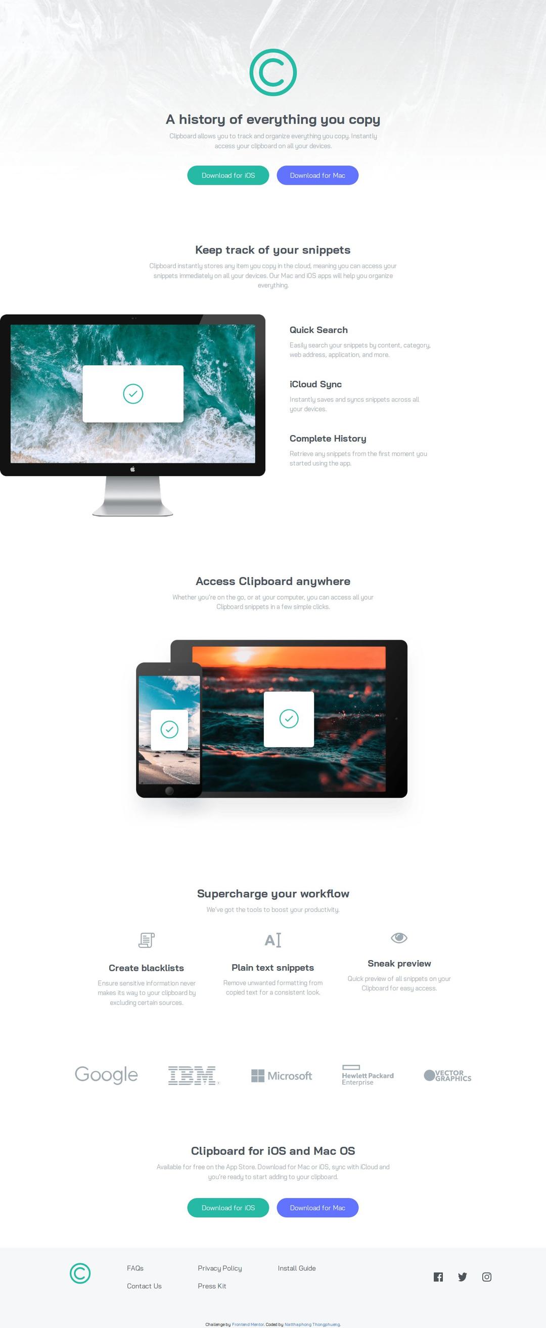 Frontend Mentor | Landing page using TailwindCSS and Flexbox coding challenge solution