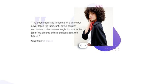 Frontend Mentor Simple Testimonial Slider In Html Css And Js Coding Challenge Solution