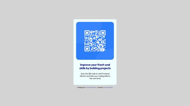 Frontend Mentor | QR Code Component built using HTML & CSS coding challenge solution